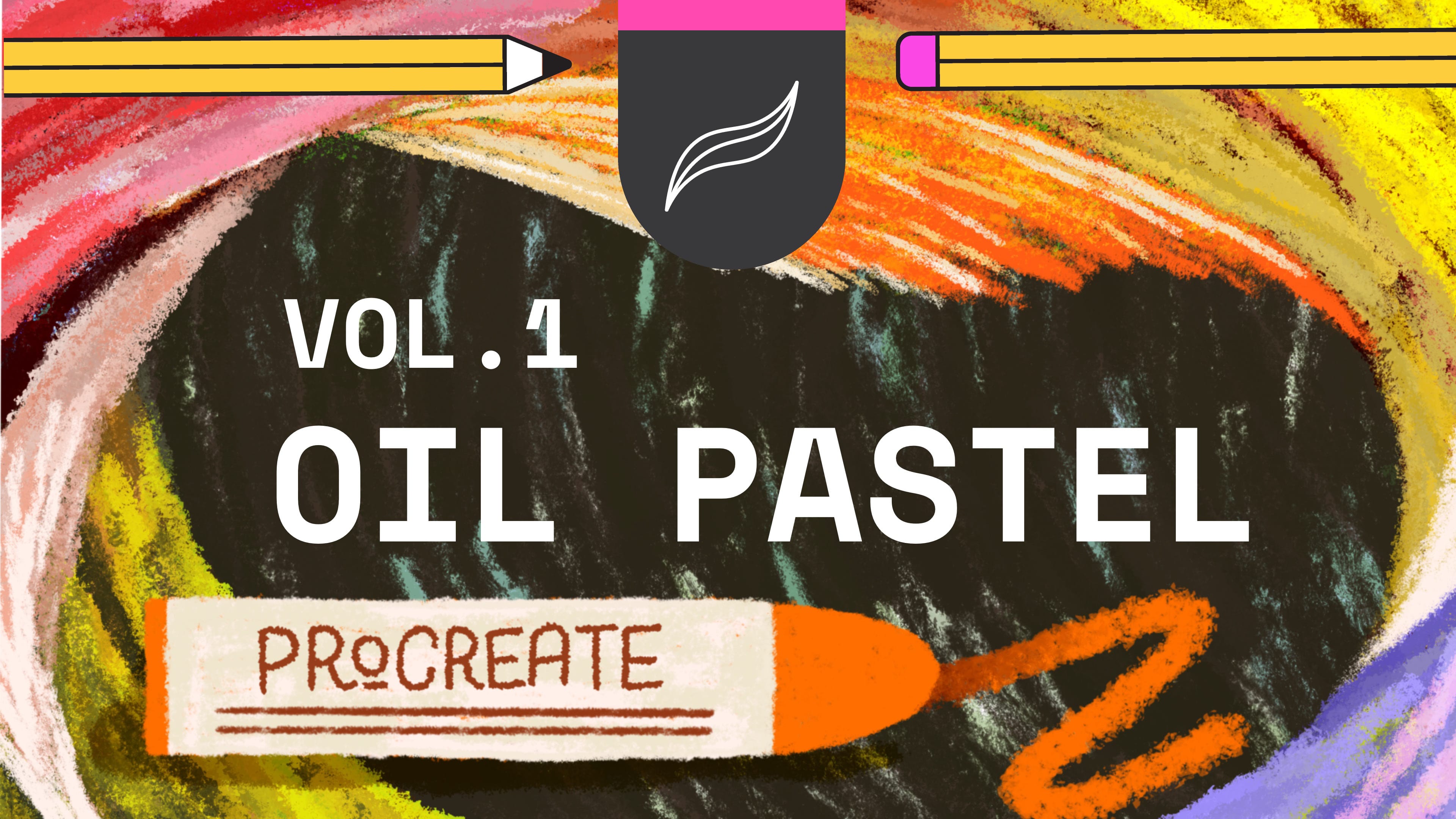 Realistic Oil Pastel Procreate Brush Set 9-Pack Vol. 1 – Professional ...